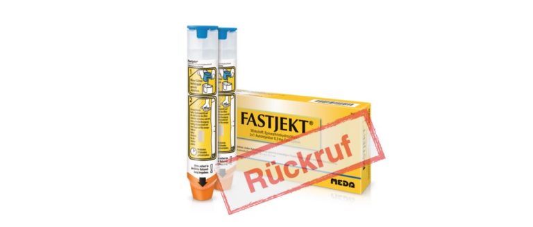 Rückruf: Probleme bei Notfall-Pen Fastjekt und Fastjekt junior von Meda