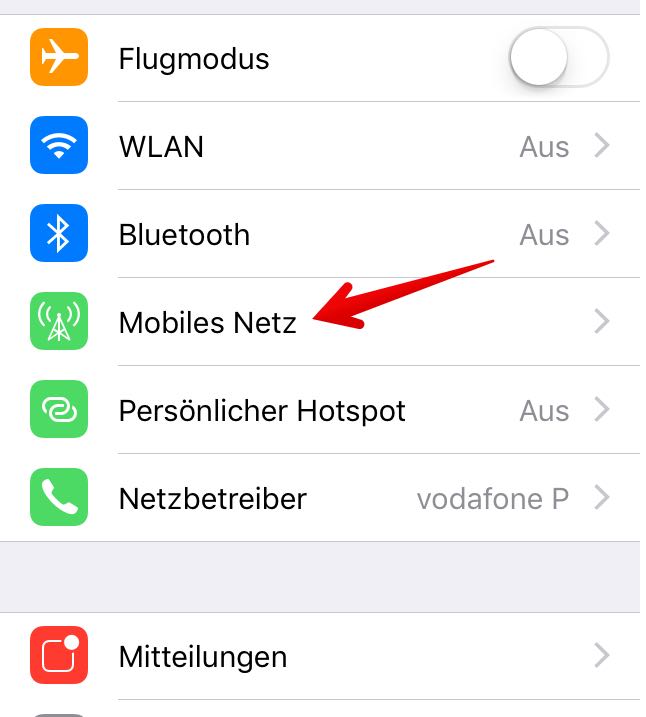 Mobile Datennutzung auf dem iPhone checken - Anleitung