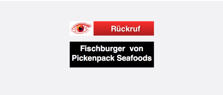 Rückruf: Pickenpack Seafoods ruft Fischburger zurück ...