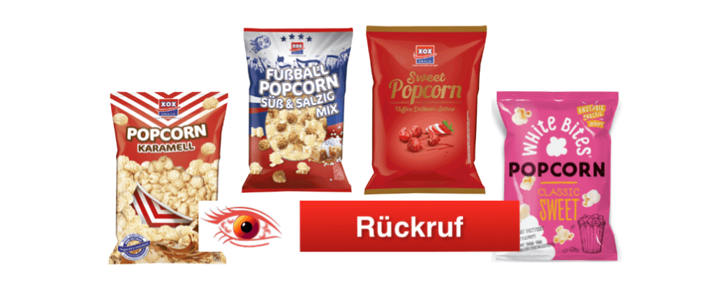 Popcorn zurückgerufen: Rewe, Einzelhandel und Onlinehandel betroffen