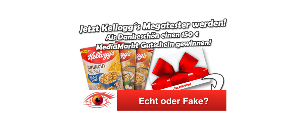 Jetzt Kellogg's Megatester werden! Vorsicht Datensammler