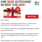 REWE Fake: Diese E-Mails sind, Spam Betrug oder eine Falle